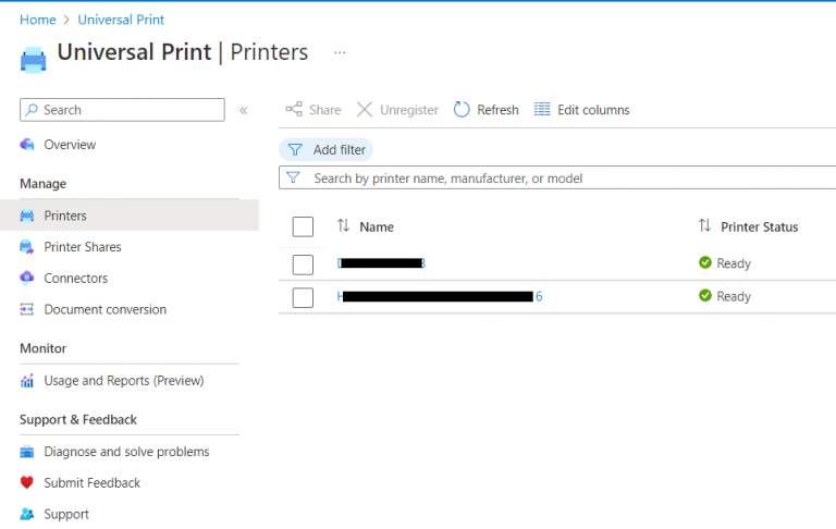 Universal Print Setup for Business Central