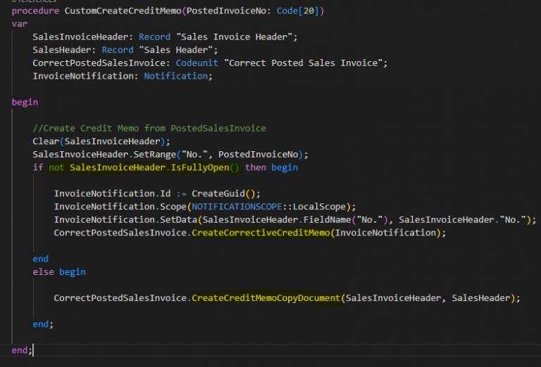 Subscribing to Events in Business Central using A/L