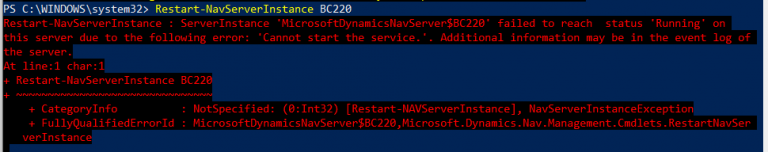 Microsoft Dynamics 365 Business Central On Premises Configurations
