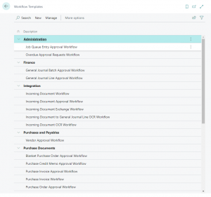 Business Central Working with Workflows