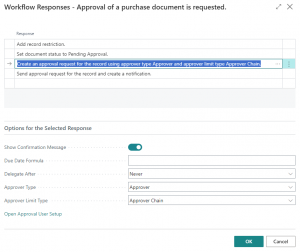 Business Central Working with Workflows