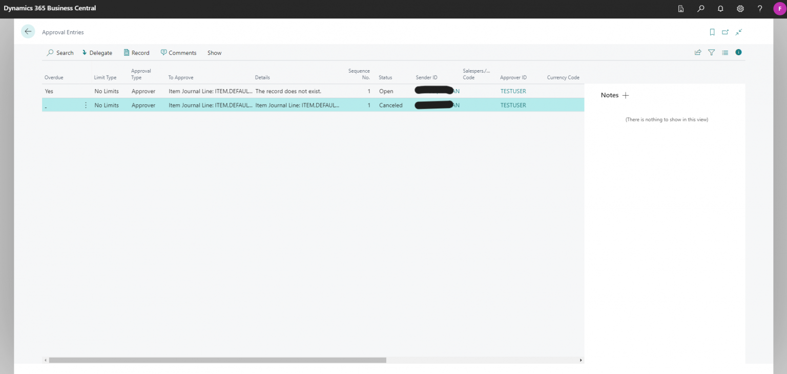 Business Central Working with Workflows